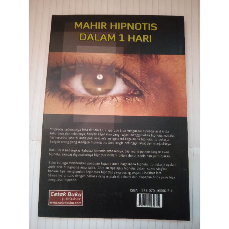 Jual MAHIR HIPNOTIS DALAM 1 HARI MEMBONGKAR RAHASIA HIPNOTIS (original ...