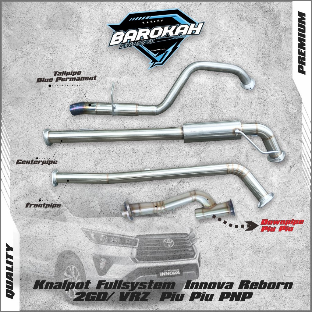 Jual Knalpot Fullsystem Innova Reborn 2GD/ VRZ Piu Piu PNP | Shopee ...
