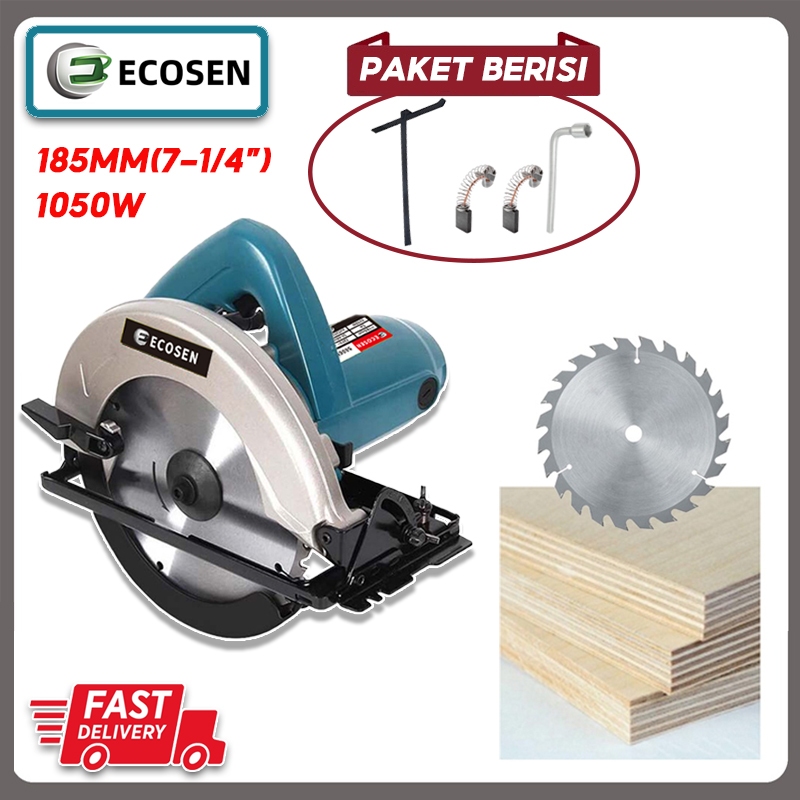 Jual ECOSEN Gergaji Multifungsi Circular Saw 1050W Mesin Potong Kayu ...