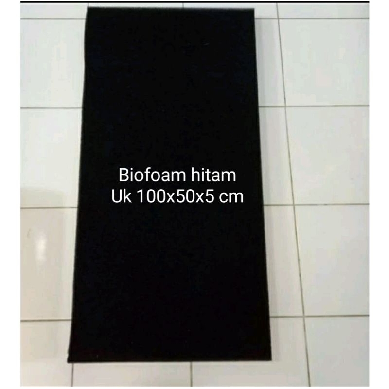 Jual Biofil Biofoam Bio sponge Busa hitam filter uk 100x50x5 cm ...