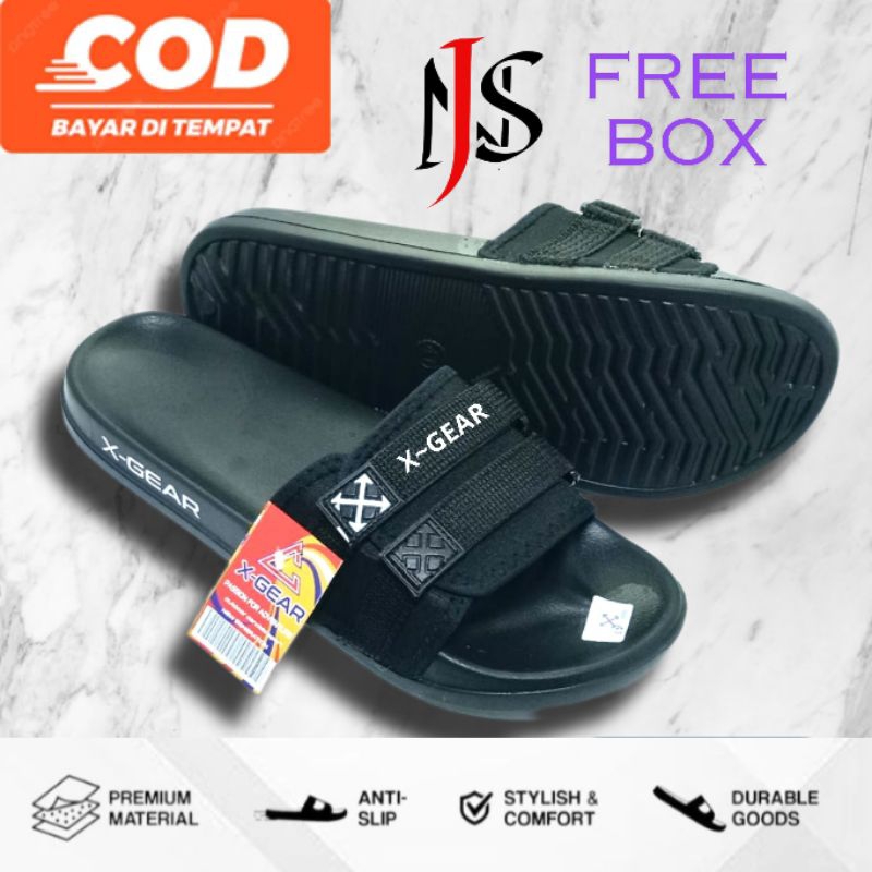 Jual sandal slop pria dan wanita /sandal pylon / sandal slip on/X-GEAR ...