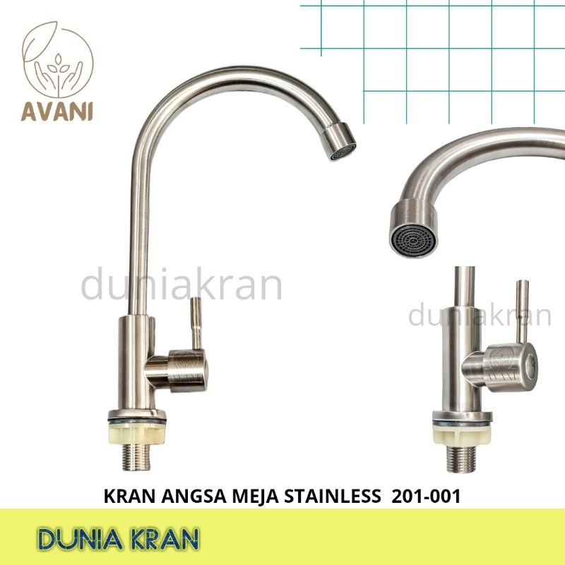 Jual KRAN CUCI PIRING STAINLESS KRAN DAPUR STAINLESS ANGSA MEJA AVANI ...