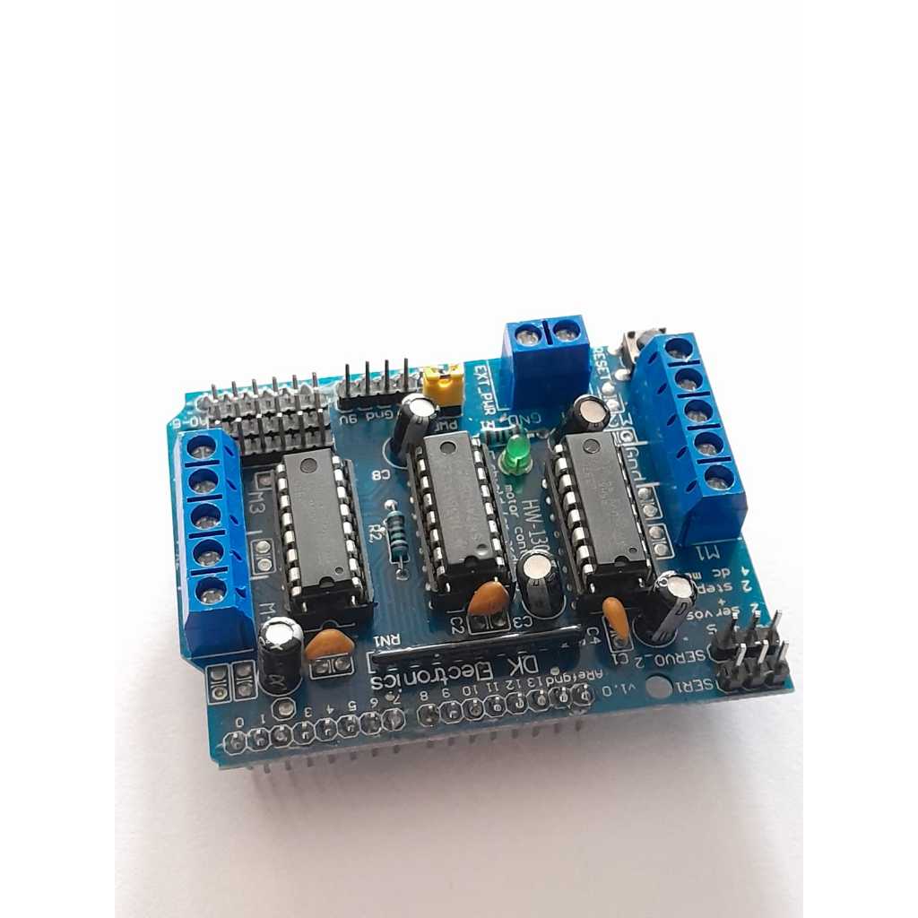 Jual L293D Motor Driver Board Shield Arduino sudah di solder | Shopee ...