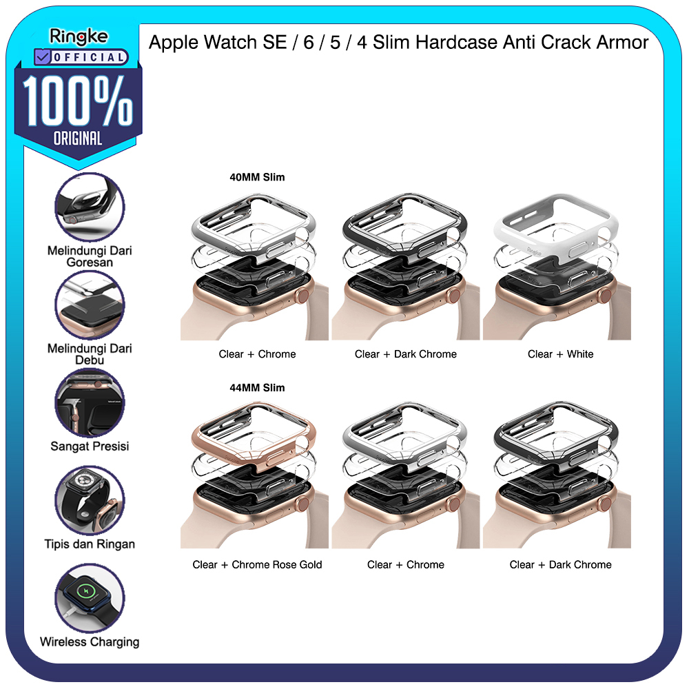 Jual Casing Ringke Compatible For Apple Watch SE3 / SE 2 / SE / 6 / 5 ...