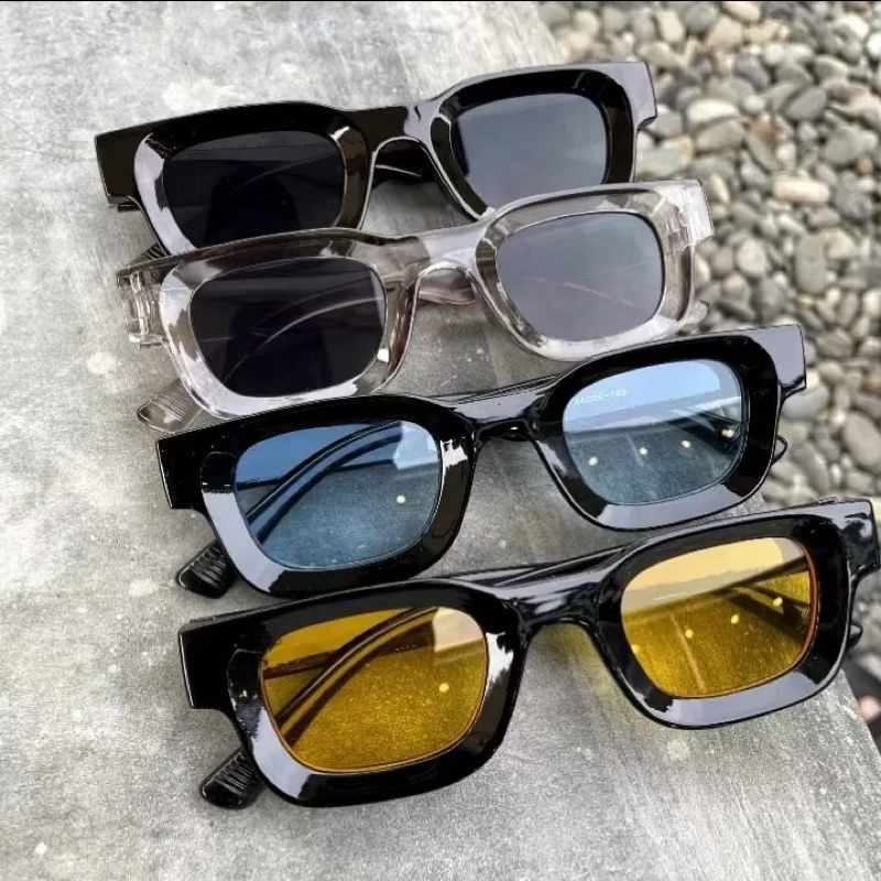 Jual Kacamata Hitam UV400 Bingkai Kecil Persegi Gaya Vintage Untuk Pria ...
