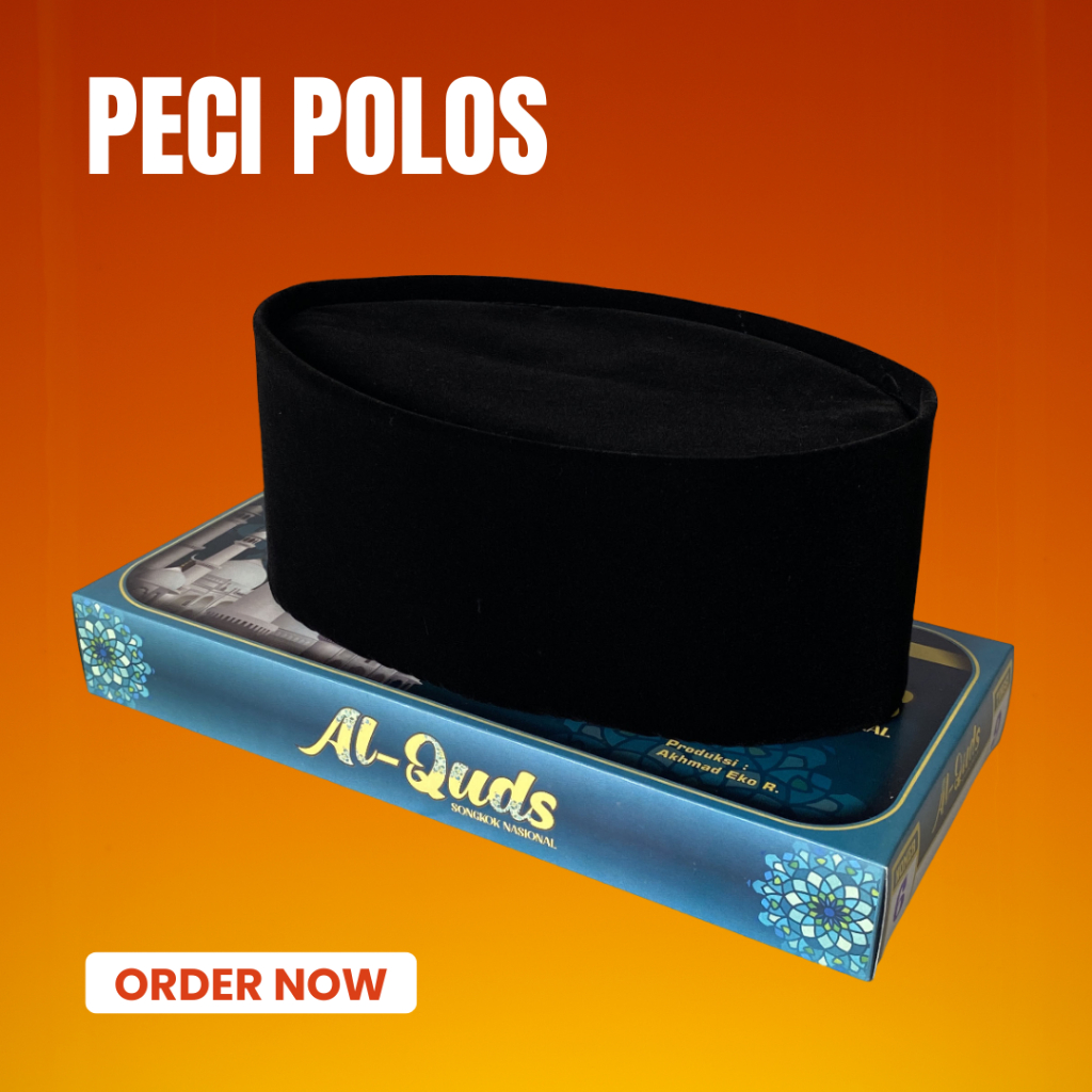 Jual Peci Songkok Hitam Polos Non AC Anti Air Multifungsi Anak Sampai ...