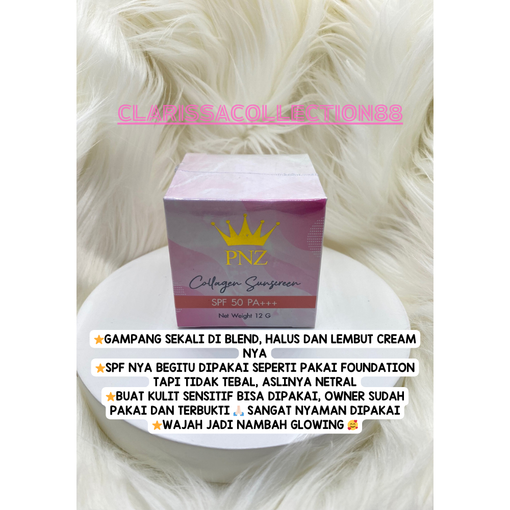 Jual PNZ COLLAGEN SUNSCREEN SPF 50 PA++ ORIGINAL THAILAND / CREAM ANTI MATAHARI | Shopee Indonesia