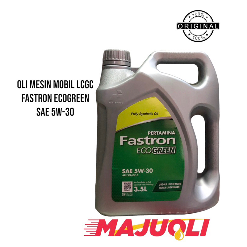 Jual OLI PERTAMINA FASTRON ECO GREEN OLI MOBIL LCGC SAE 5W-30 3,5L ...