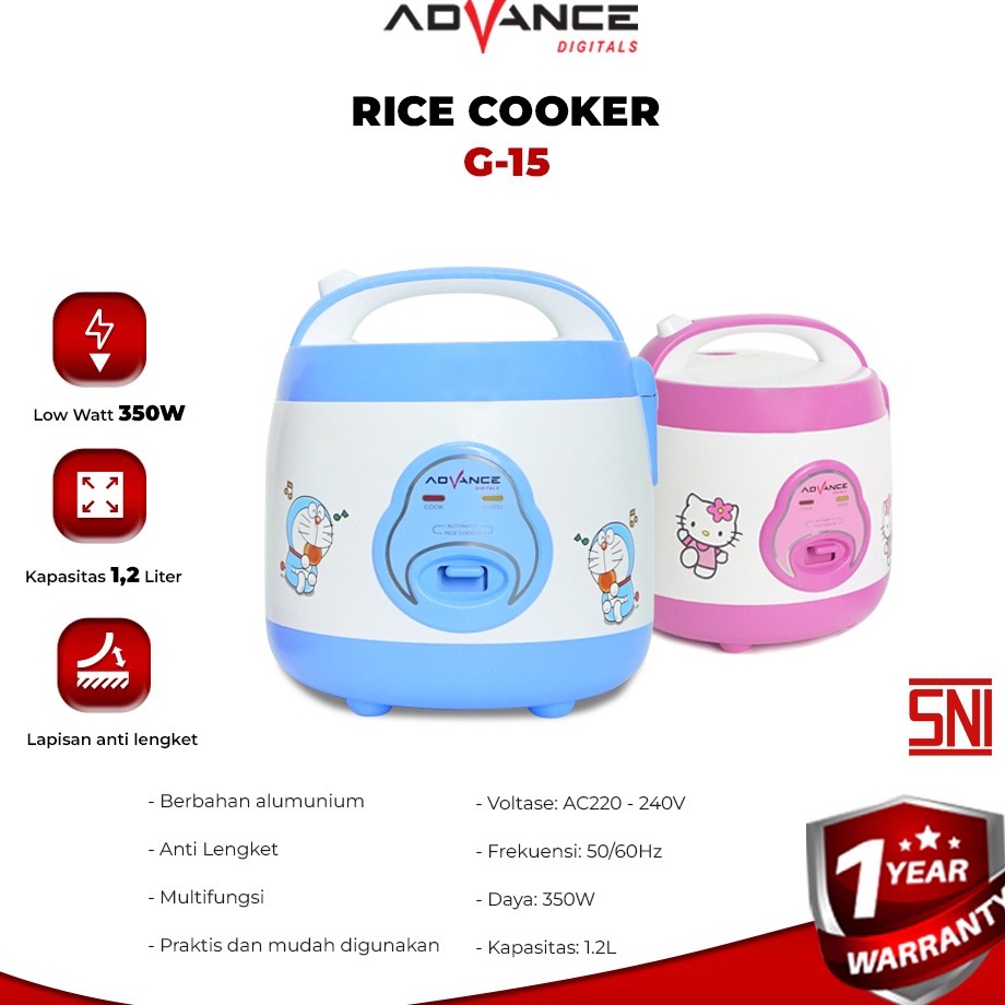 Jual Az Rice Cooker Mini Advance G15 Magic Jar Magic Com Penanak Nasi Garansi Resmi 1 Tahun ...