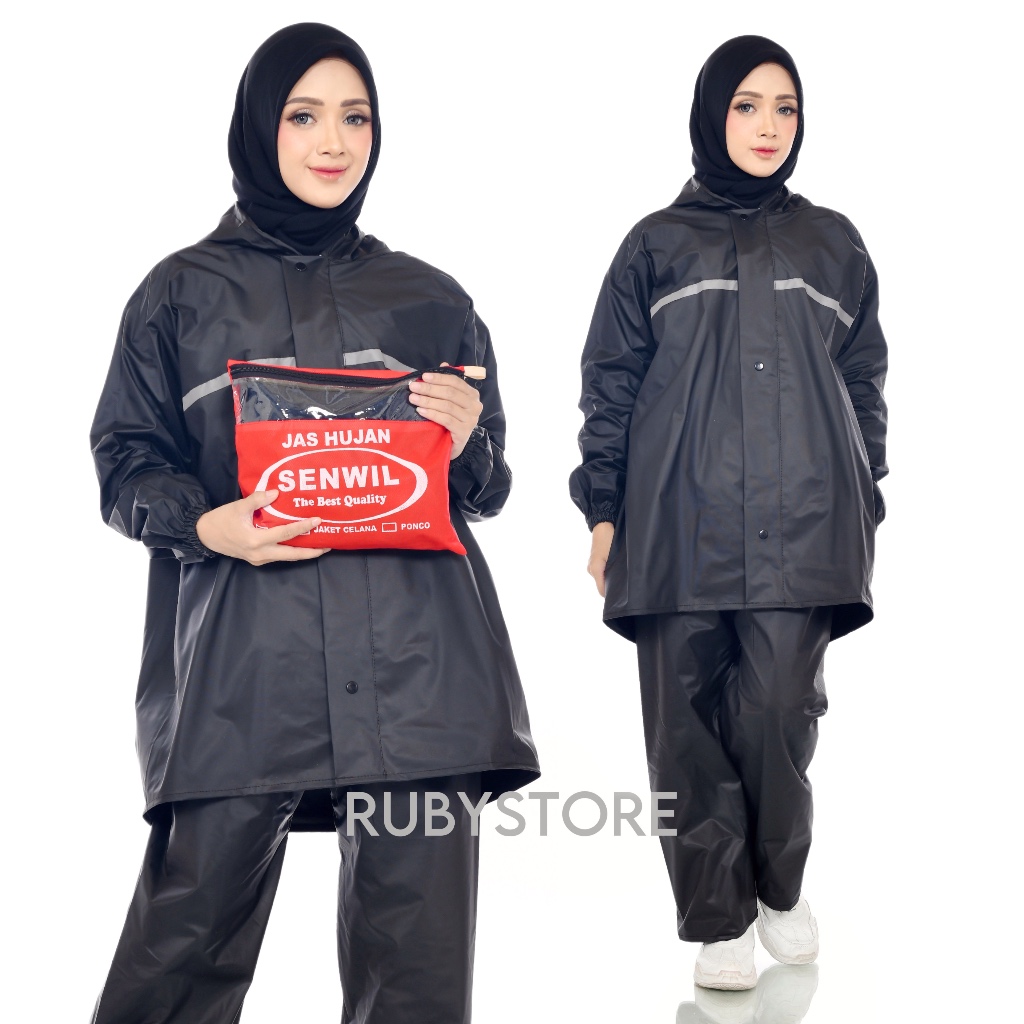 Jual Jas Hujan Motor Setelan Pria Wanita Baju Celana Bahan Karet Pvc Tebal Original Best Quality ...