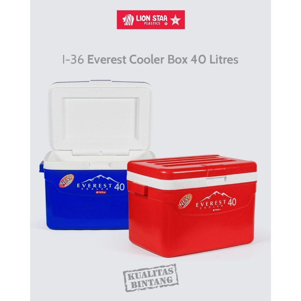 Jual LION STAR Cooler Box Kotak Penyimpanan Es Everest 40 Liter I-36 ...