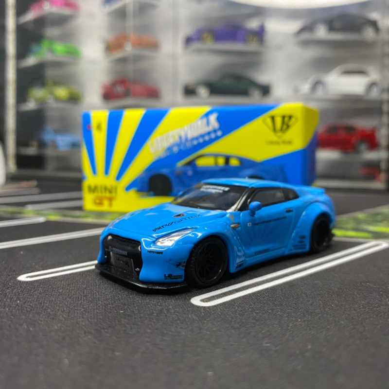 Jual Mini GT LB*Works Nissan GT-R R35 Light Blue | Shopee Indonesia