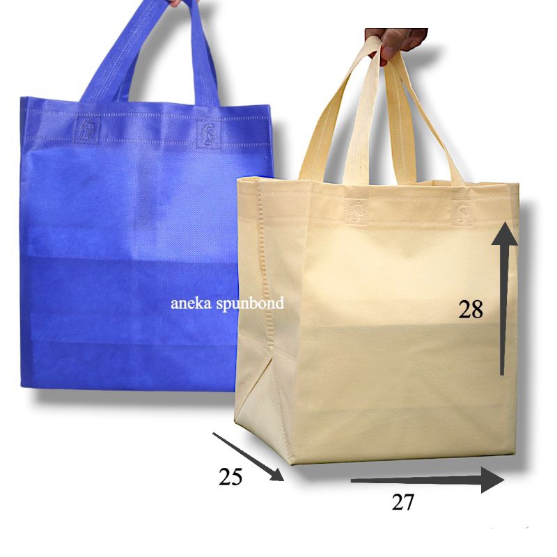 Jual Tas Goodiebag Spunbond Model McD Box 27x25x28 Tebal | Shopee Indonesia