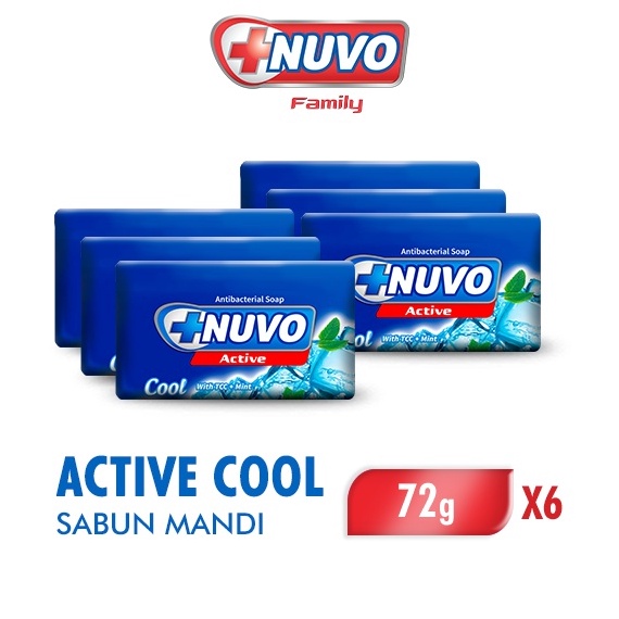 Jual Lariiss Trx6c6Bq NUVO ACTIVE BAR SOAP ACTIVE COOL 72GR x 6 Pcs | Shopee Indonesia