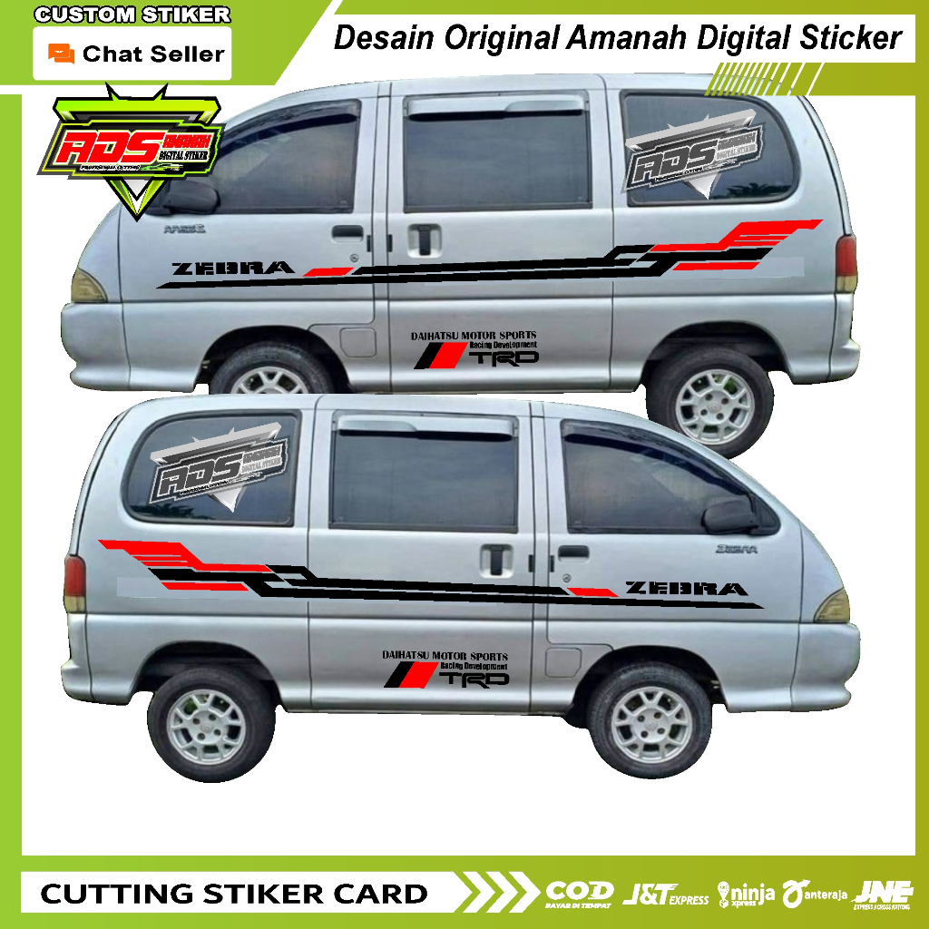 Jual Stiker Mobil Daihatsu Espass Cutting Sticker Mobil Zebra | Shopee ...