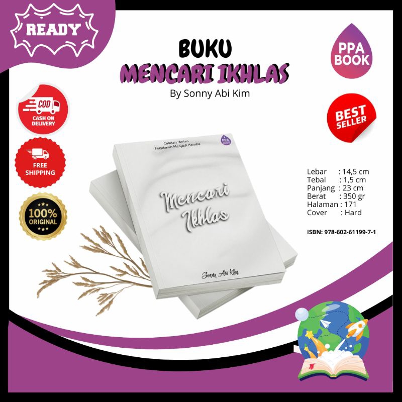 Jual Buku Mencari Ikhlas By Sonny Abi Kim Original Ppa Book Shopee