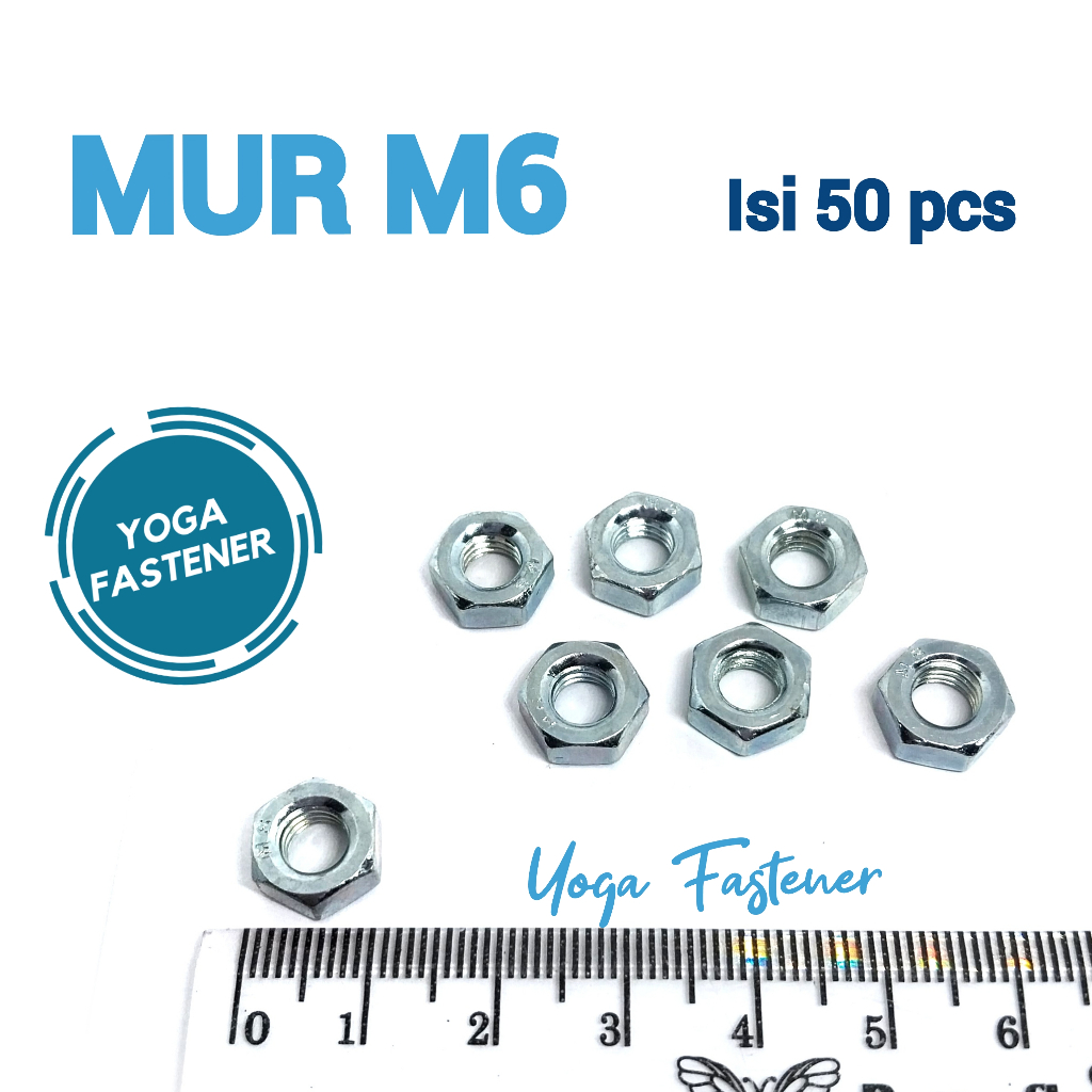 Jual 50 pcs Mur M6 | Shopee Indonesia