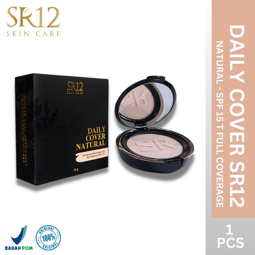 Jual Bedak Padat SR12 Daily Cover Natural Membantu Menyempurnakan Hasil Make Up Agar Lebih Tahan ...