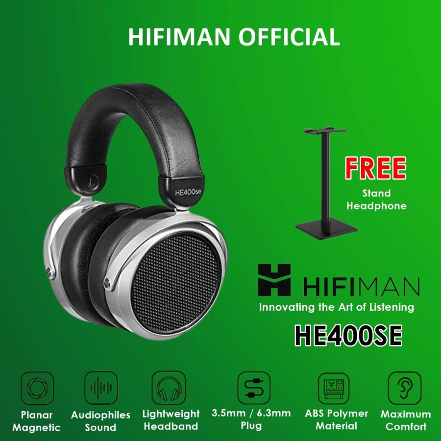 Jual HIFIMAN HE400SE Over Ear Full-Size Planar Magnetic Headphone HE400 ...