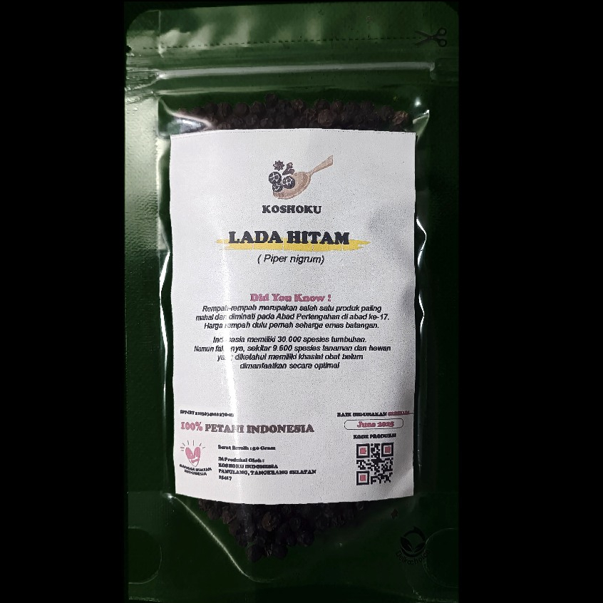 Jual Lada Hitam Bubuk 50 Gram Serbuk Merica Hitam Murni Original Black ...