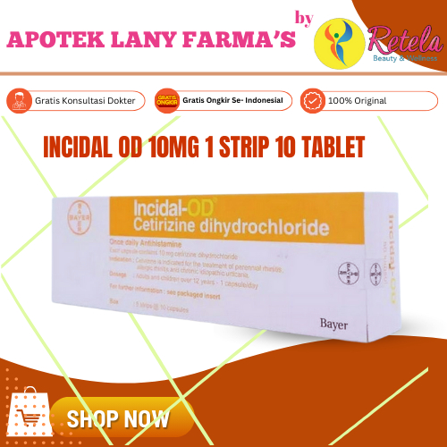 Jual Incidal Od 10Mg 1 Strip 10 Tablet | Shopee Indonesia