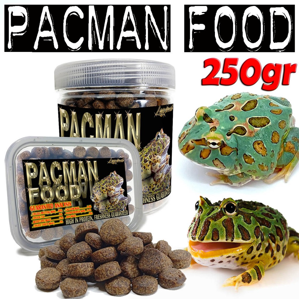 Jual 250GR PAKAN KATAK PACMAN FOOD PELET REPTILE KODOK AMPHIBI PIXIE ...