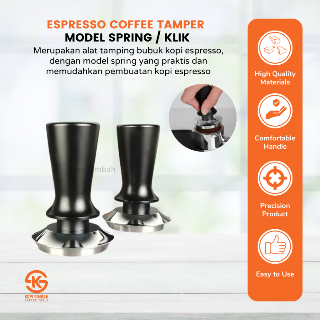 Jual Espresso Coffee Tamper Klik 58 mm 51 mm FENINCAFE Alat Press ...