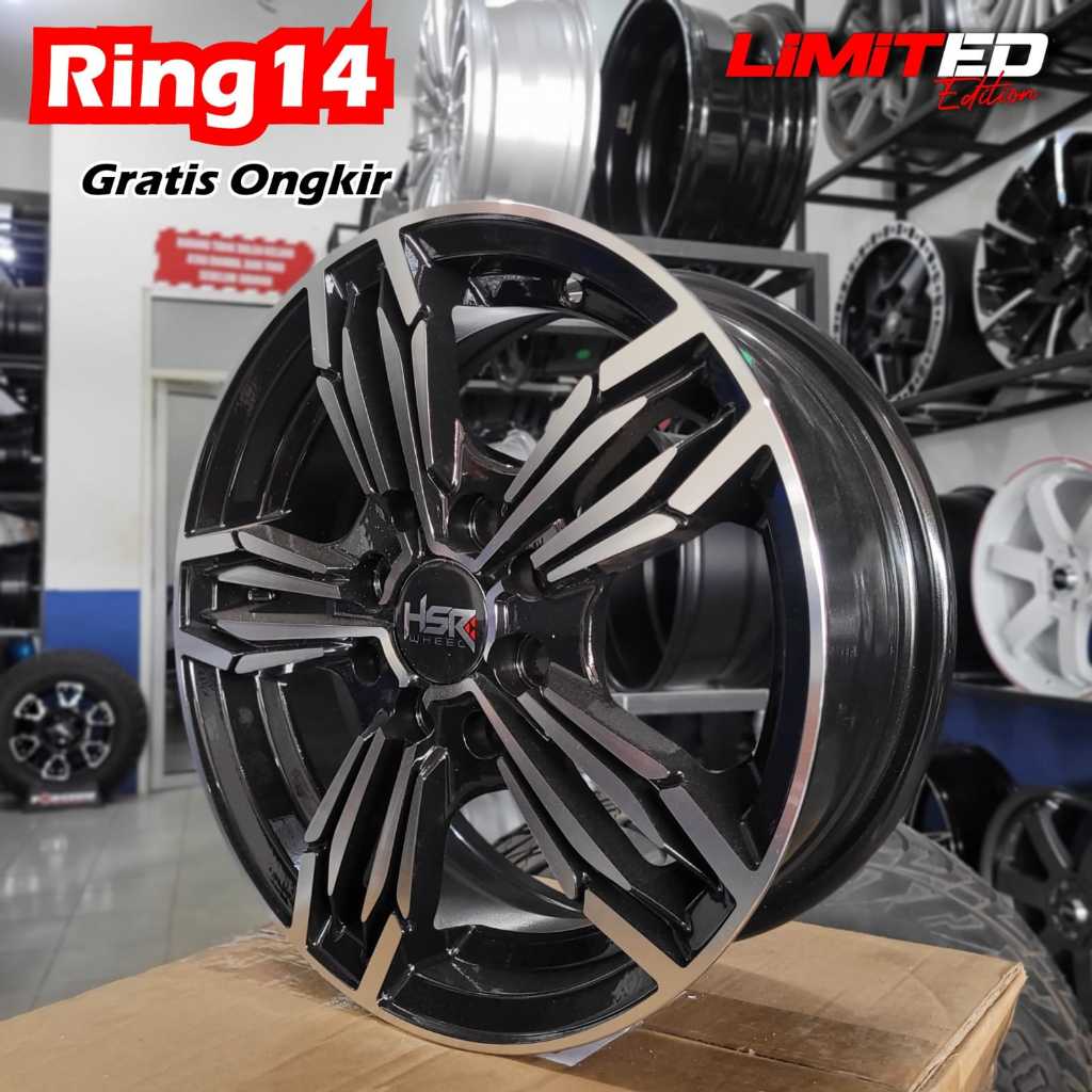 Jual Velg mobil ring 14 HSR MERKIN velg mobil racing r14 Agya,ayla,ignis,brio,calya,sigra,jazz ...