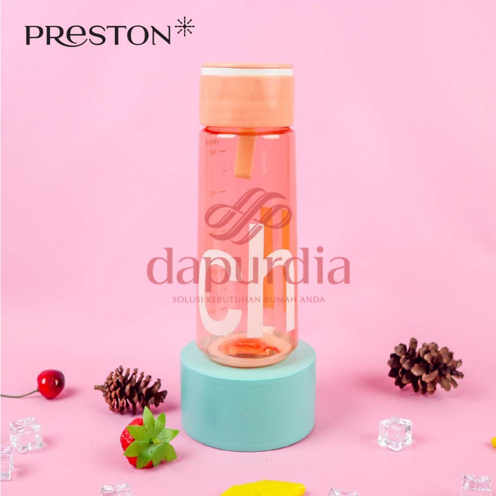 Jual PRESTON Botol Minum Air Estetik Imut Infush Style Model Chill 0729 ...