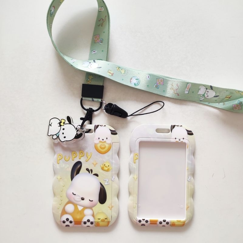 Jual Cute Sanrio Mascot ID Card Holder Name Tag Lanyard / Kalung Wadah ...