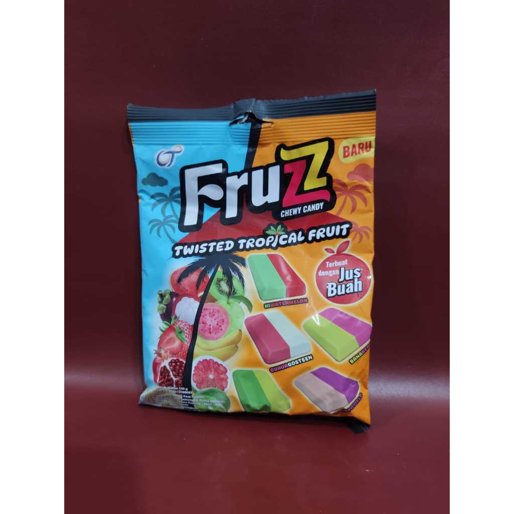 Jual Fruzz Twisted Tropical Fruit 100G - Permen Lunak Chewy Candy ...