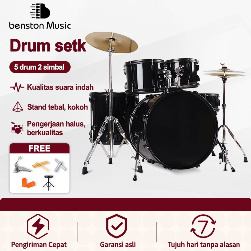 Jual Benston Music- Drum set dewasa, drum set profesional, drum jazz ...