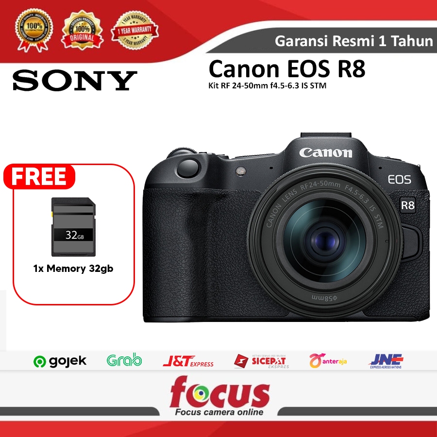 Jual Canon EOS R8 Kit RF 24-50mm f4.5-6.3 IS STM EOS R 8 24-50 mm ...