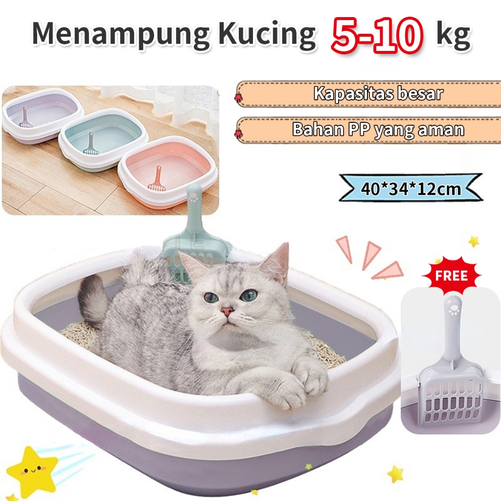 Jual Tempat pasir kucing Toilet Hewan Peliharaan litter box kucing ...