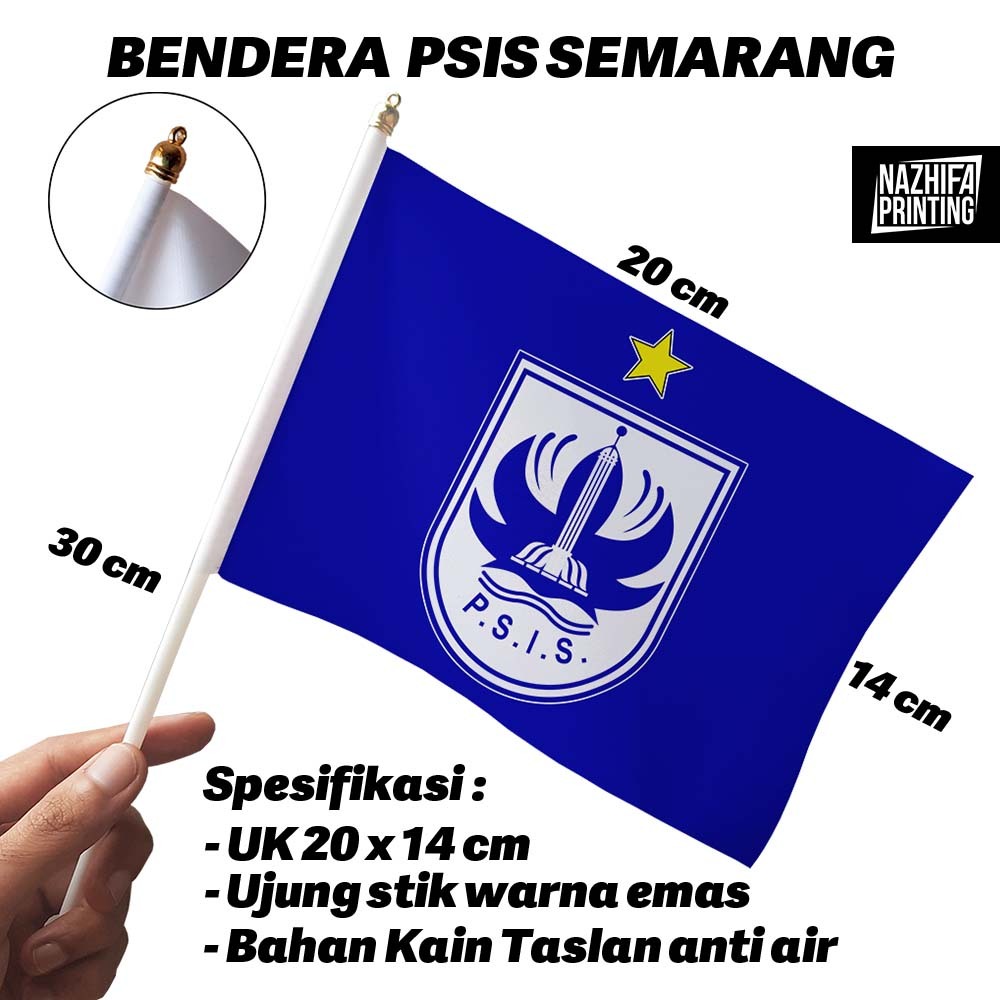 Jual Nazhifa Printing - Bendera Tangan PSIS Semarang Klub Bola ...
