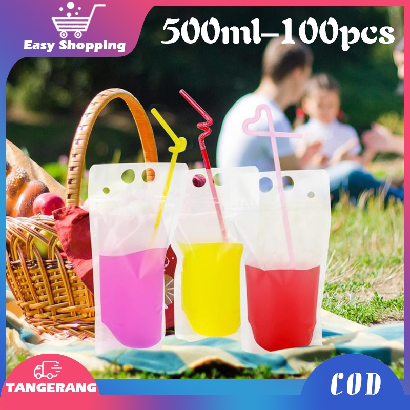 Jual 100pcs Standing Pouch Minuman 500ml Pouch Standing Minuman ...