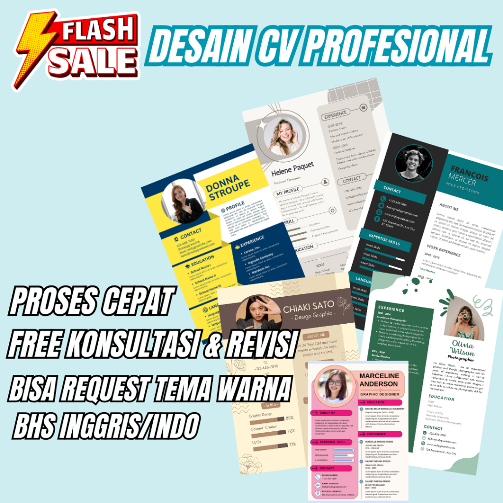 Jual CV profesional Desain CV/Resume murah | Shopee Indonesia