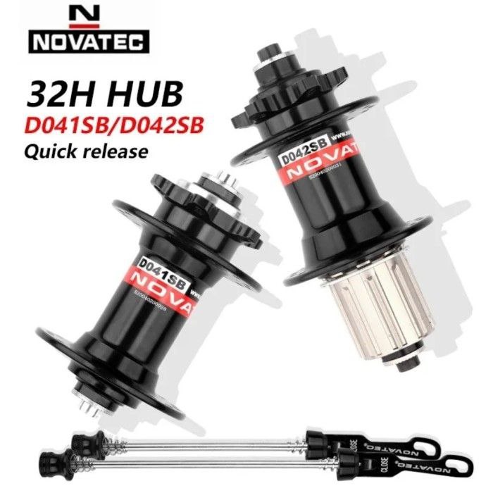 Jual NOVATEC Hub Freehub D041SB/D042SB Black 32 Hole 6 Bolt Quick ...