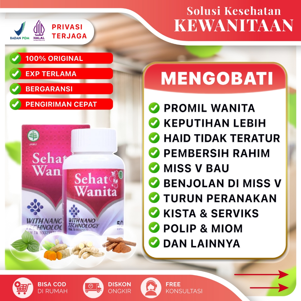 Jual Obat SEHAT WANITA Herbal Atasi Masalah Kewanitaan With Nano ...