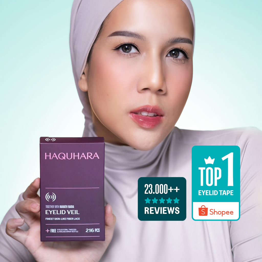 Jual Haquhara Eyelid Veil x Nanath Nadia Scot Skot Mata Jaring Eyetape Lace Invisible Mesh ...