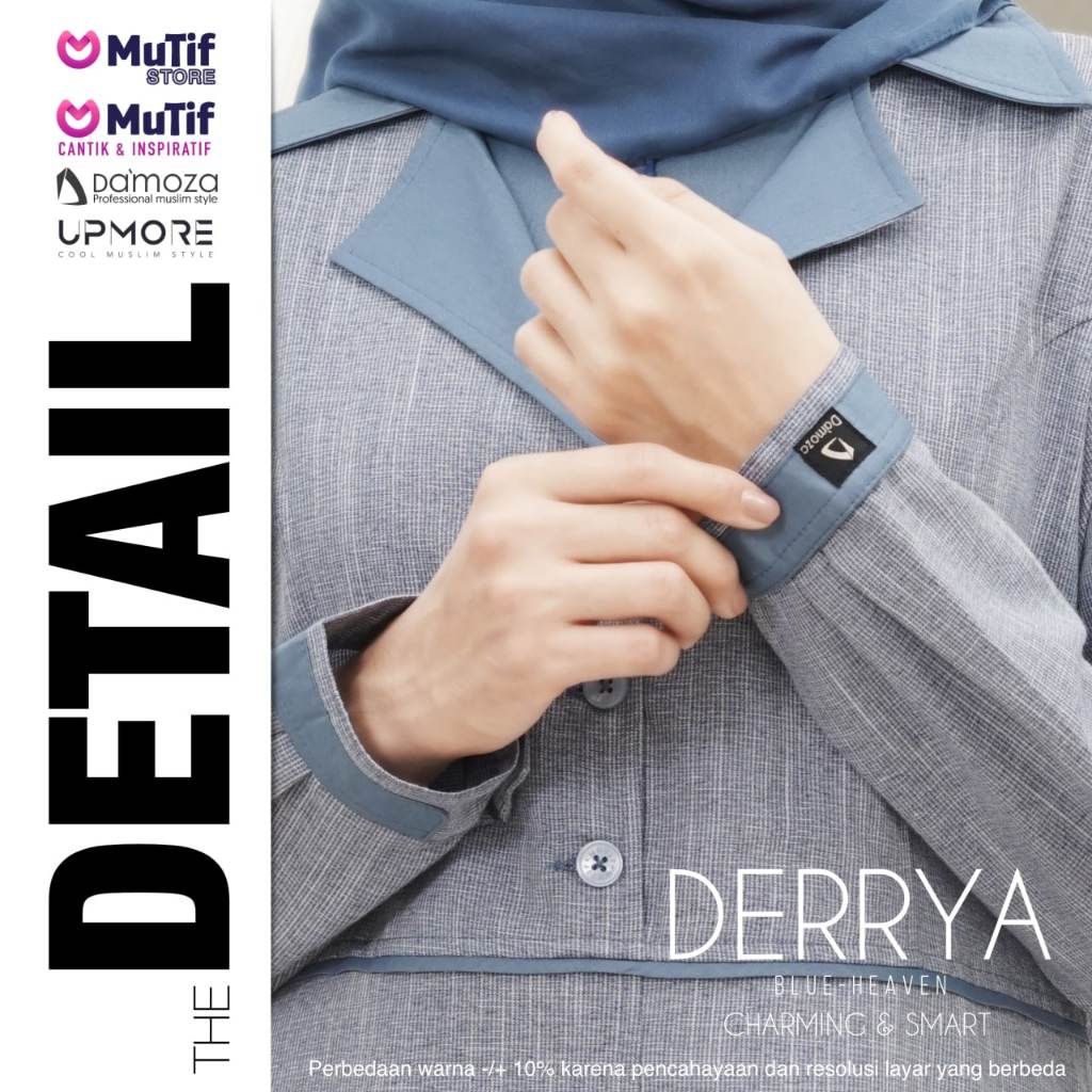 Jual NEW ARRIVAL!!! GAMIS SIMPLE BY MUTIF DERRYA BLUE HEAVEN // BARANG ...