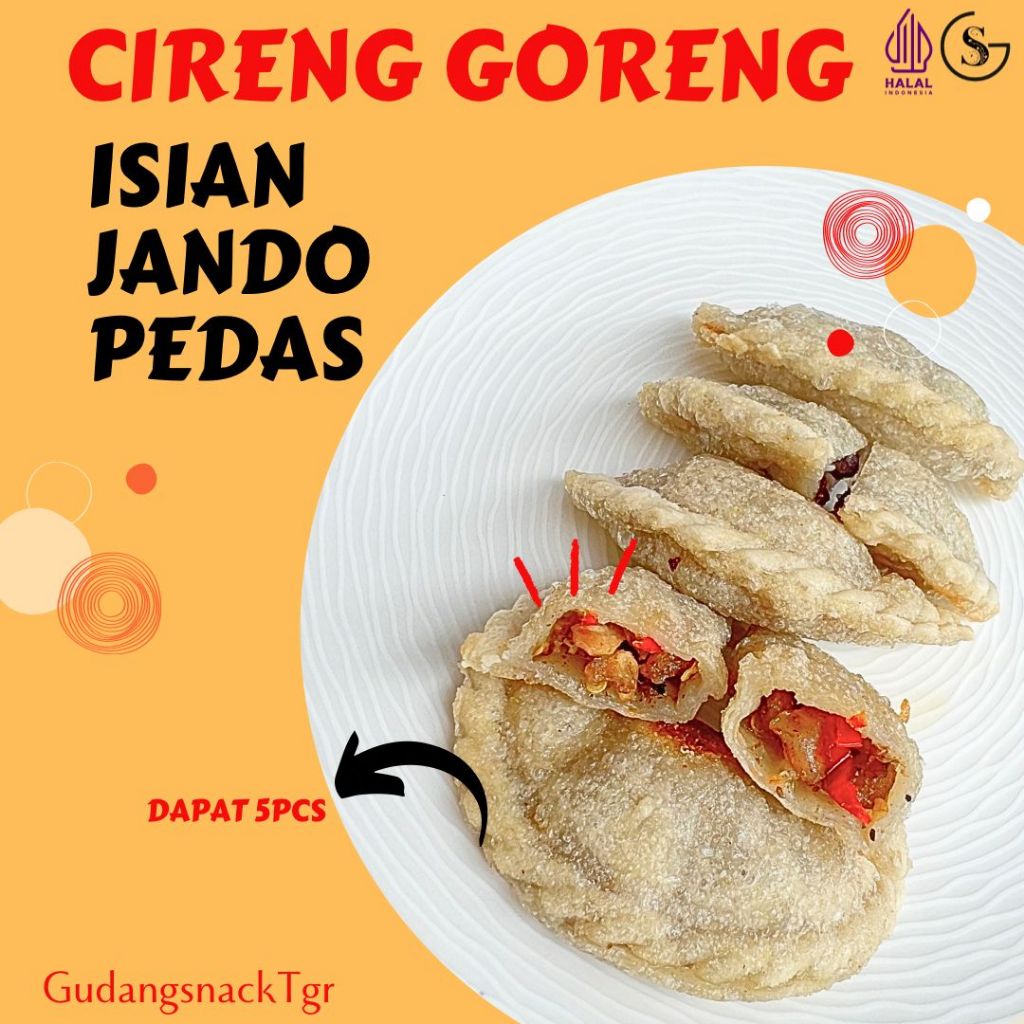 Jual 1 BUNGKUS CIRENG GORENG JANDO SAPI PEDAS- GUDANGSNACKTGR | Shopee ...