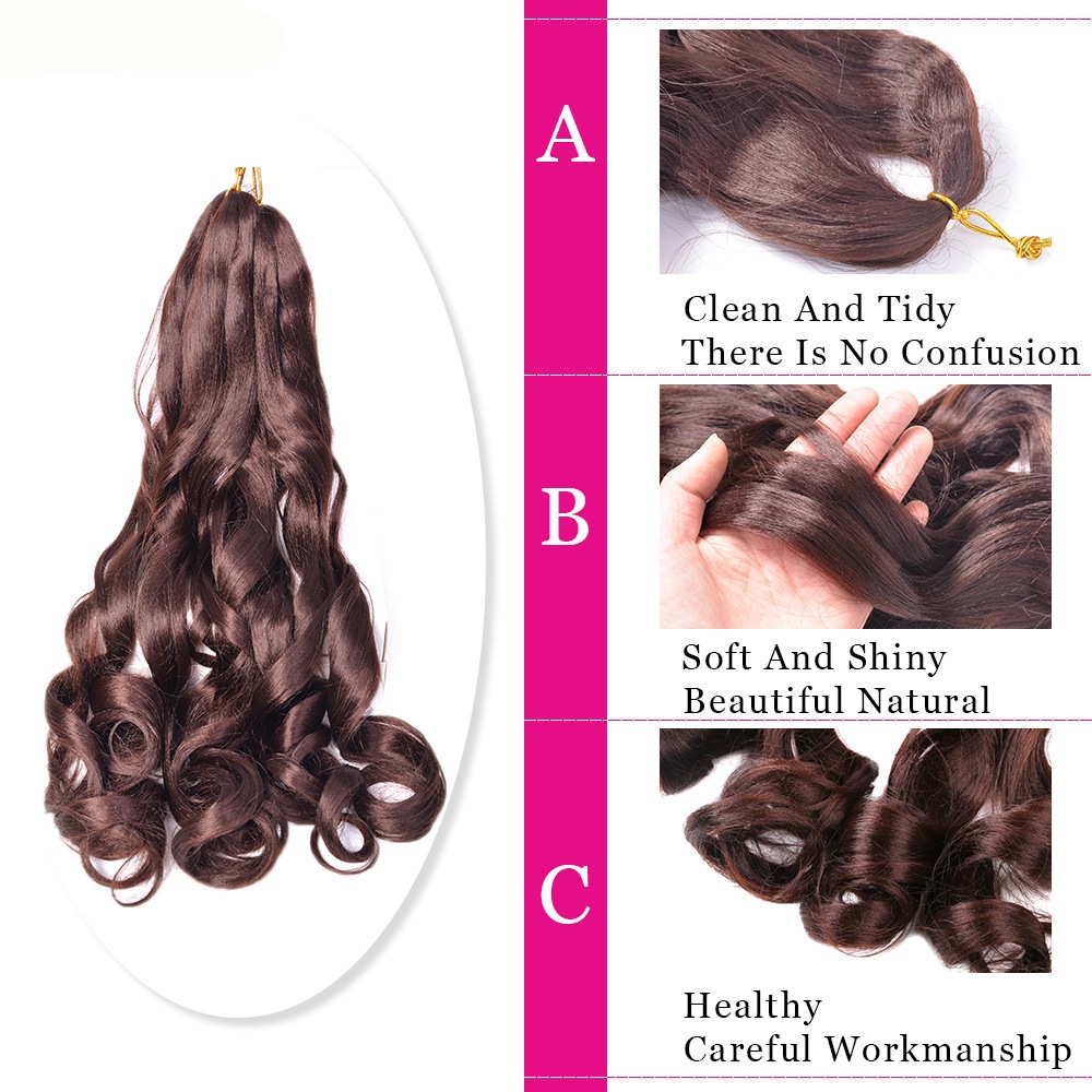 Jual Rambut Curly Kepang Extension Rambut Sambung Kepang Curly 1 Pax ...