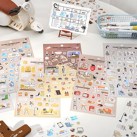 Jual 1 lembar Deco Sticker Journal Planner atau Stiker Aesthetic DIY ...