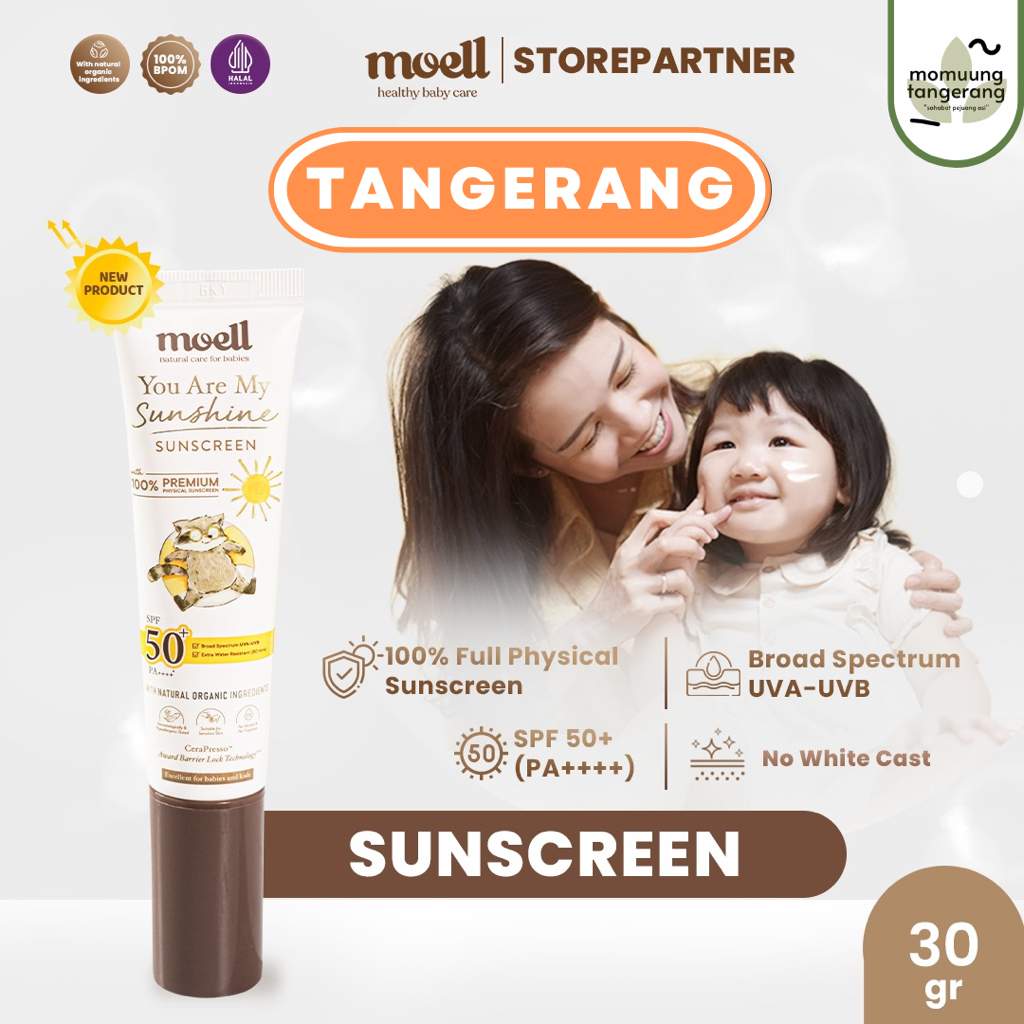 Jual Moell Physical Sunscreen - You Are My Sunshine Sunscreen Anak ...