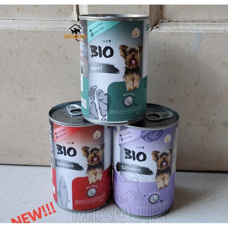 Jual BIO Dog Wet Food 400gr - Makanan Basah Anjing Kaleng Anak Puppy ...