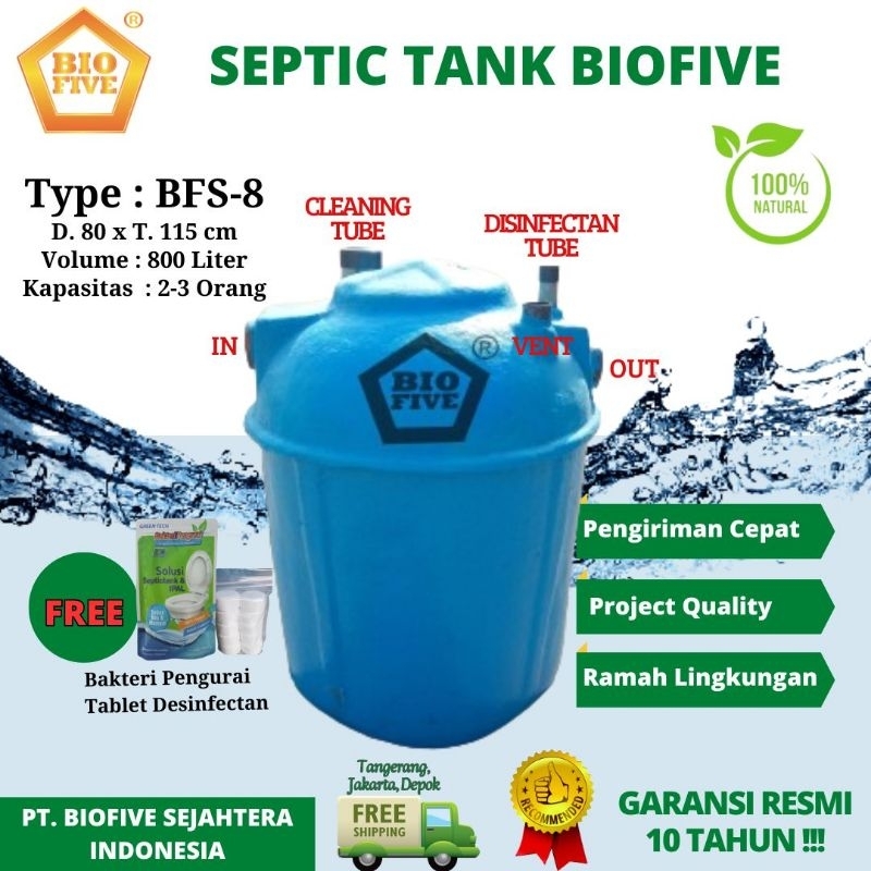 Jual Septictank Biofive 800 Liter, Ramah Lingkungan | Shopee Indonesia