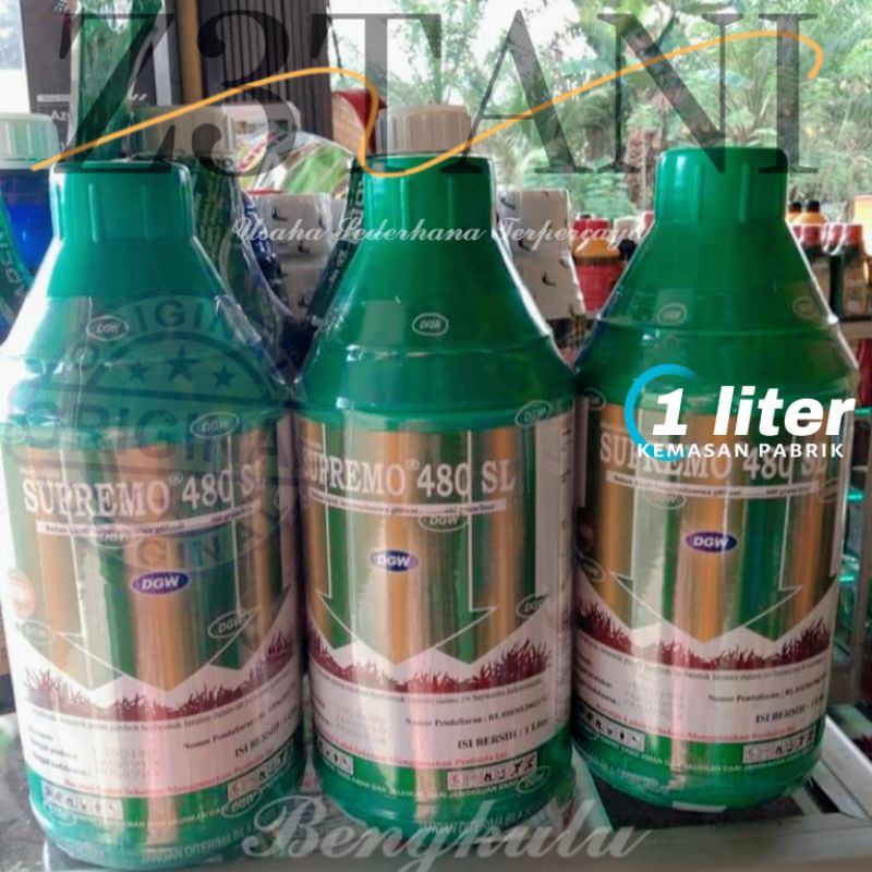 Jual SUPREMO 480 SL 1 L Herbisida Sistemik Rumput Tuntas sampai keakar ...