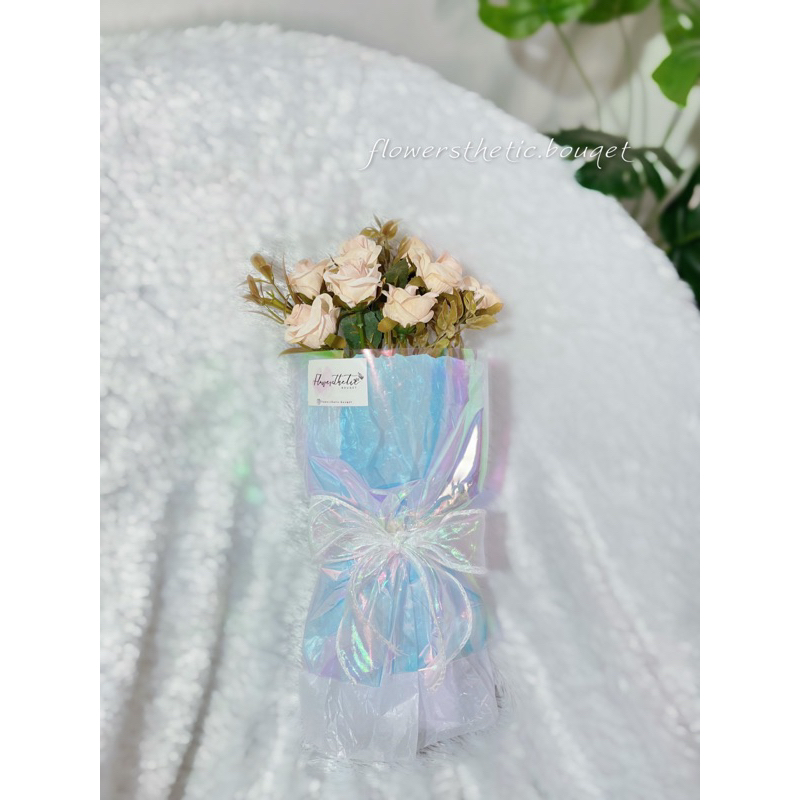 Jual bouquet korean/ korea buket hologram rose tea | Shopee Indonesia