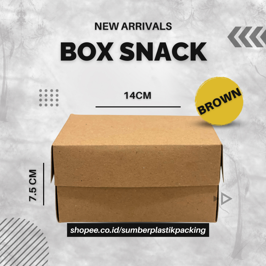 Jual Dus Snack Aqua/Jajan | Snack Box Size 14x10x7.5cm | Dus Snack ...